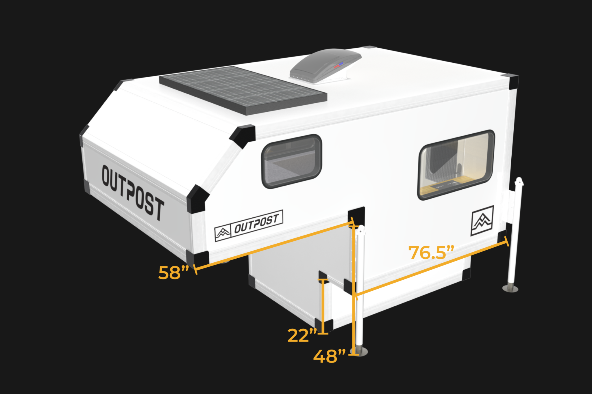 2024 Detailed Dimensions - Outpost Campers